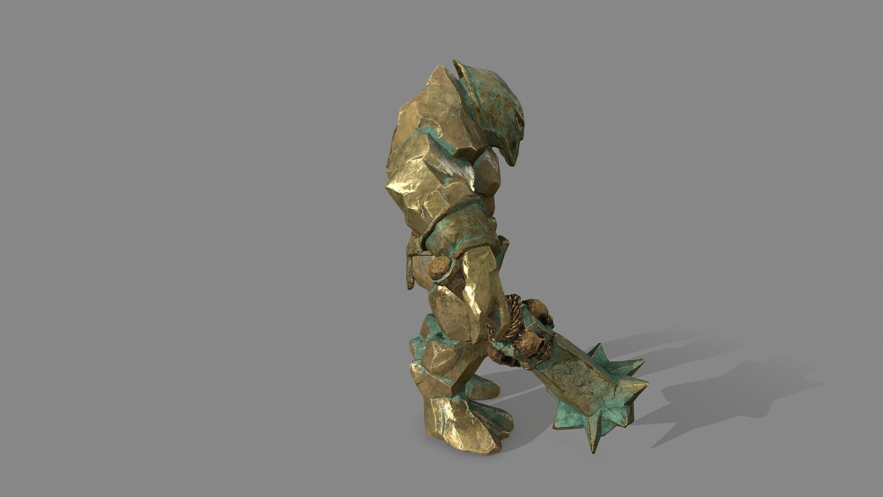 ArtStation - gold monster | Game Assets