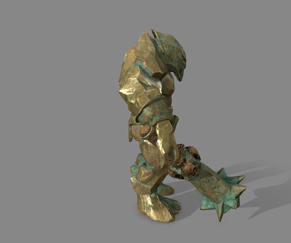 ArtStation - gold monster | Game Assets