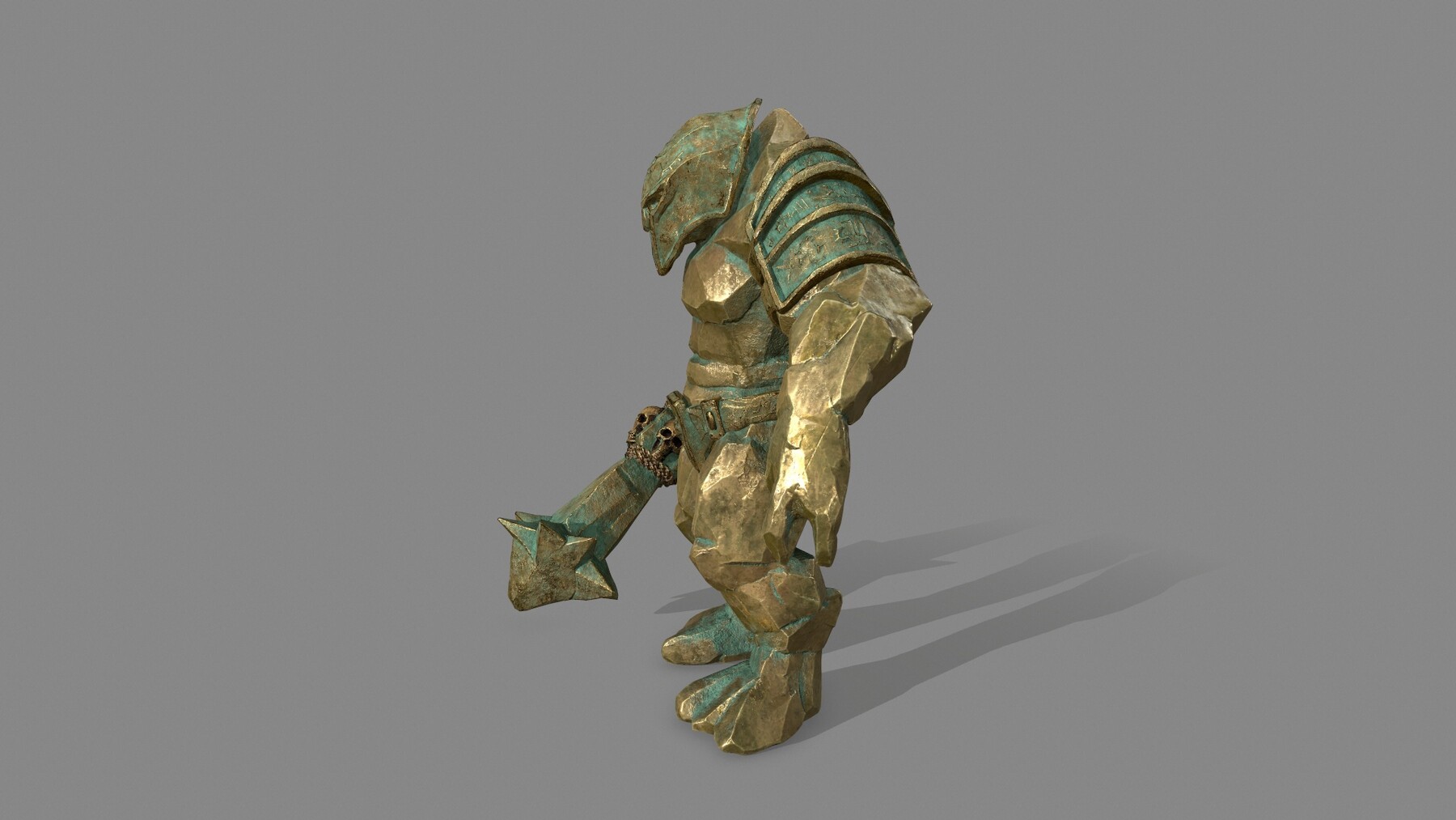 ArtStation - gold monster | Game Assets