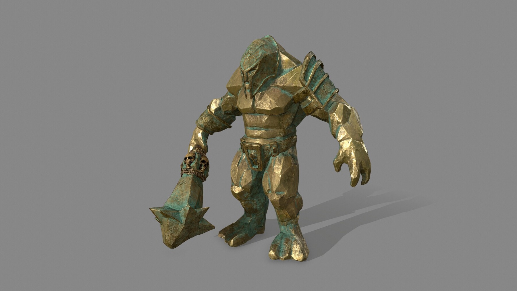 ArtStation - gold monster | Game Assets