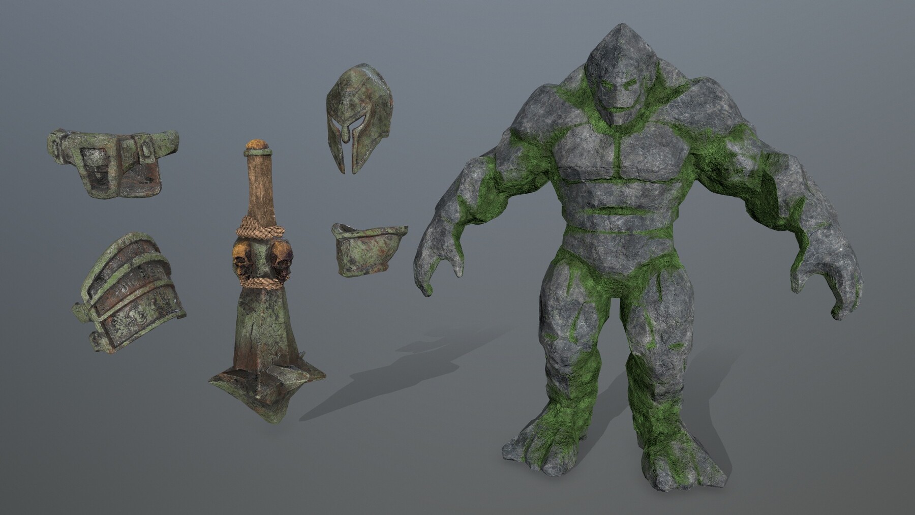 ArtStation - rock monster | Game Assets