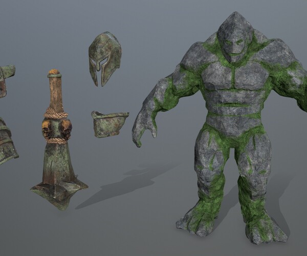 ArtStation - rock monster | Game Assets