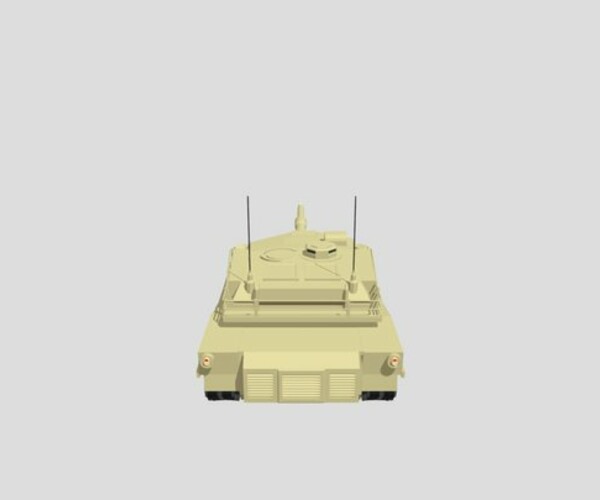 ArtStation - Low poly M1A2 Abrams | Game Assets