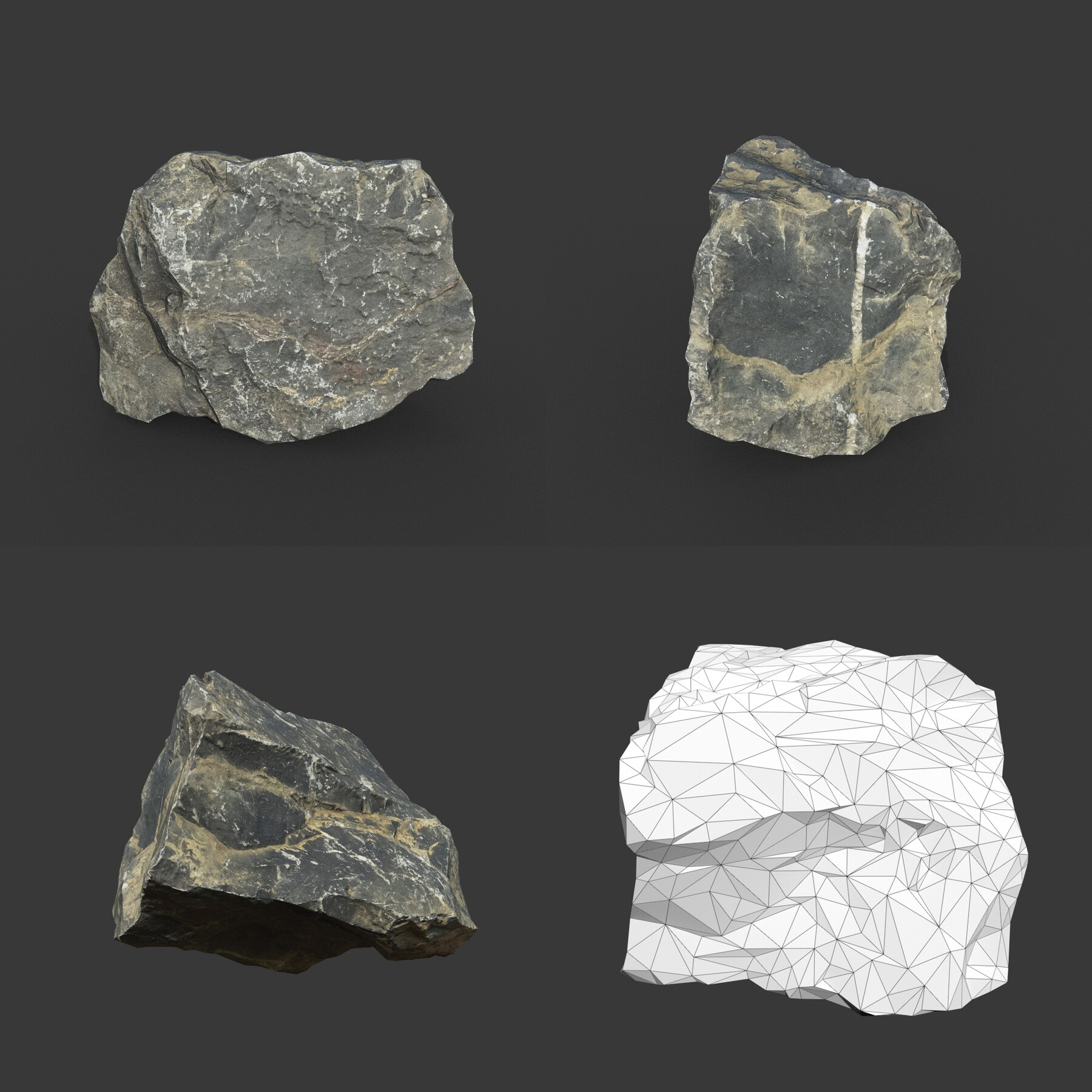 ArtStation - Gray Sharp Rock 220801 Photogrammetry - Ultra HD 16K ...