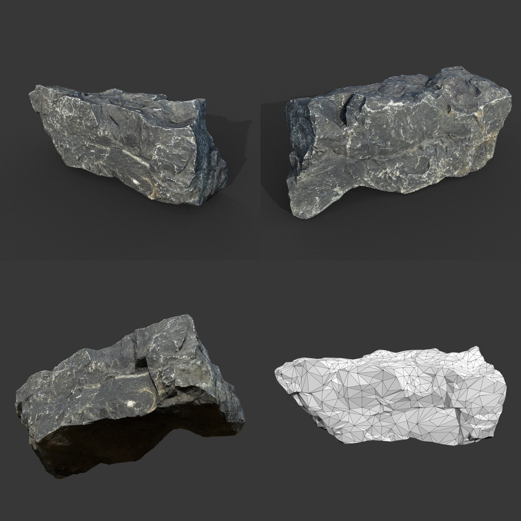 ArtStation - Gray Sharp Rock 220801 Photogrammetry - Ultra HD 16K ...