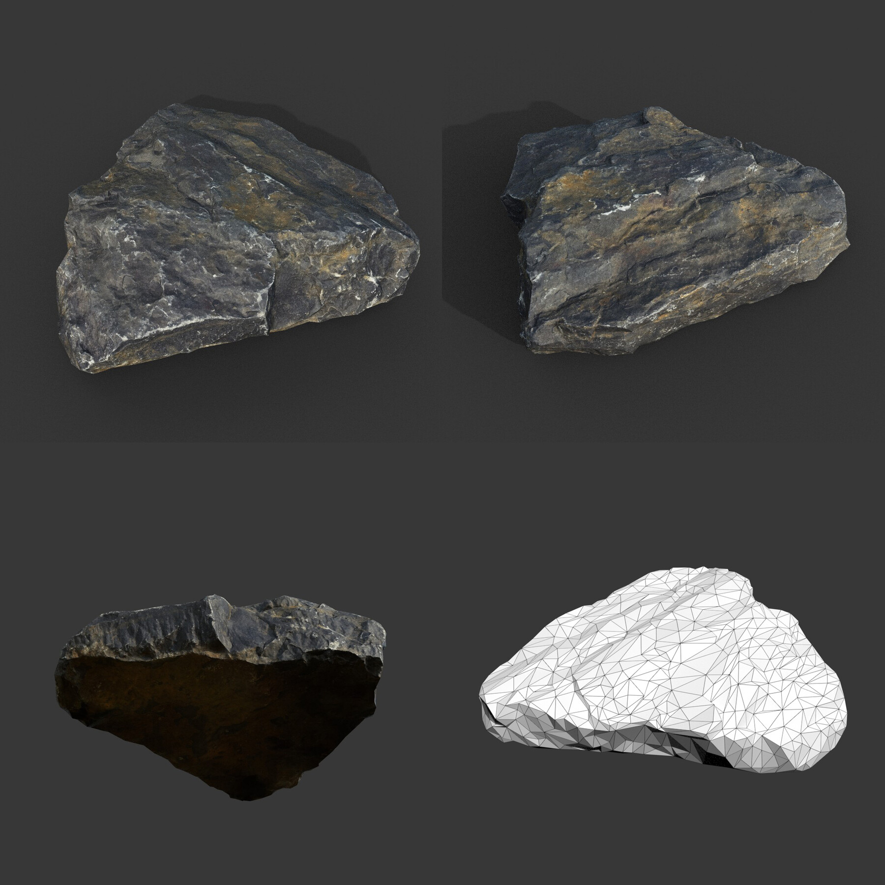 ArtStation - Gray Sharp Rock 220801 Photogrammetry - Ultra HD 16K ...