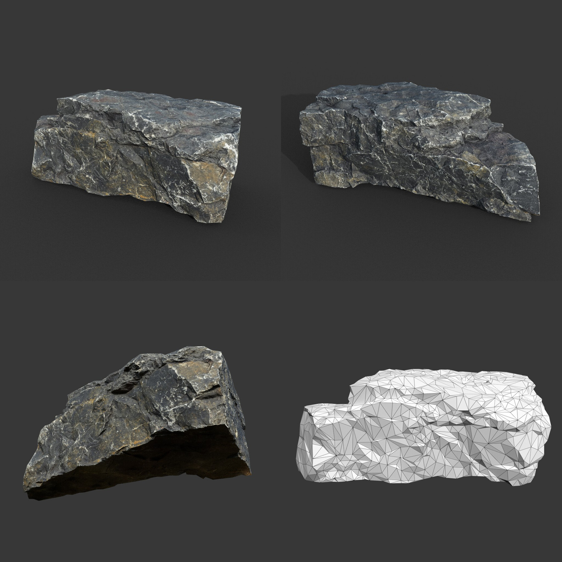 ArtStation - Gray Sharp Rock 220801 Photogrammetry - Ultra HD 16K ...