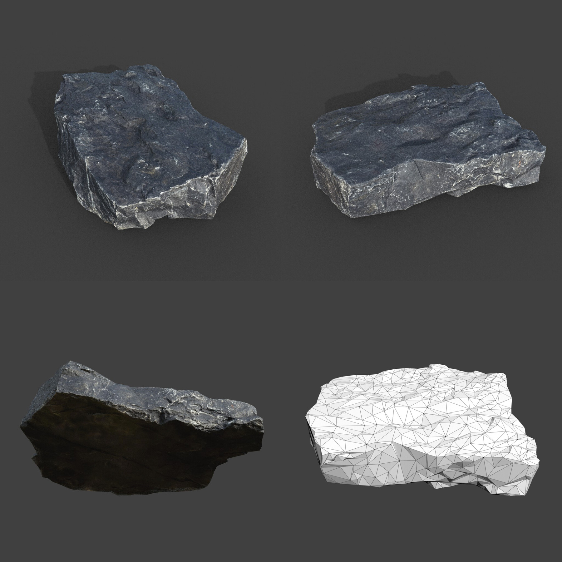 ArtStation - Gray Sharp Rock 220801 Photogrammetry - Ultra HD 16K ...