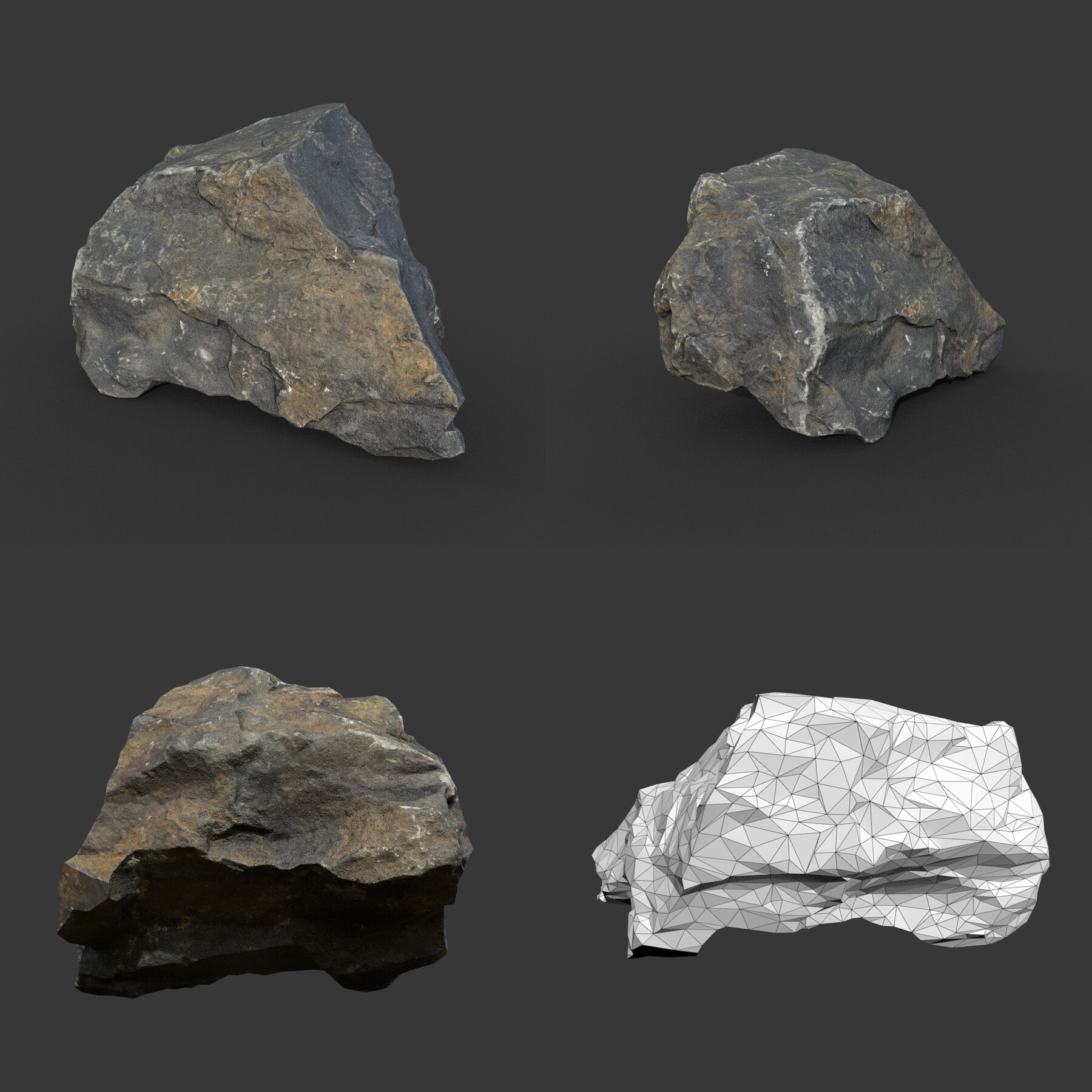 ArtStation - Gray Sharp Rock 220801 Photogrammetry - Ultra HD 16K ...