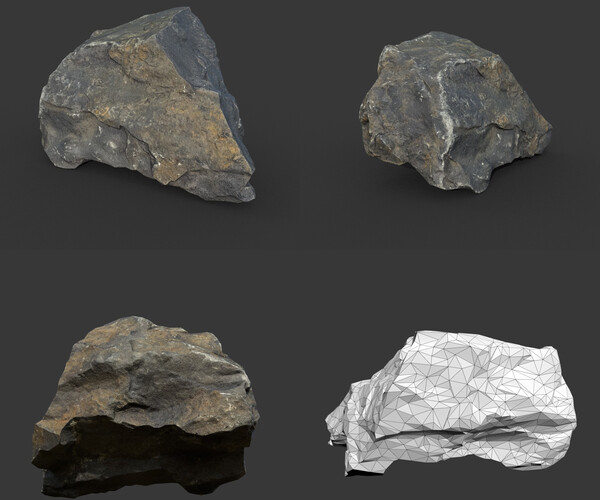 ArtStation - Gray Sharp Rock 220801 Photogrammetry - Ultra HD 16K ...
