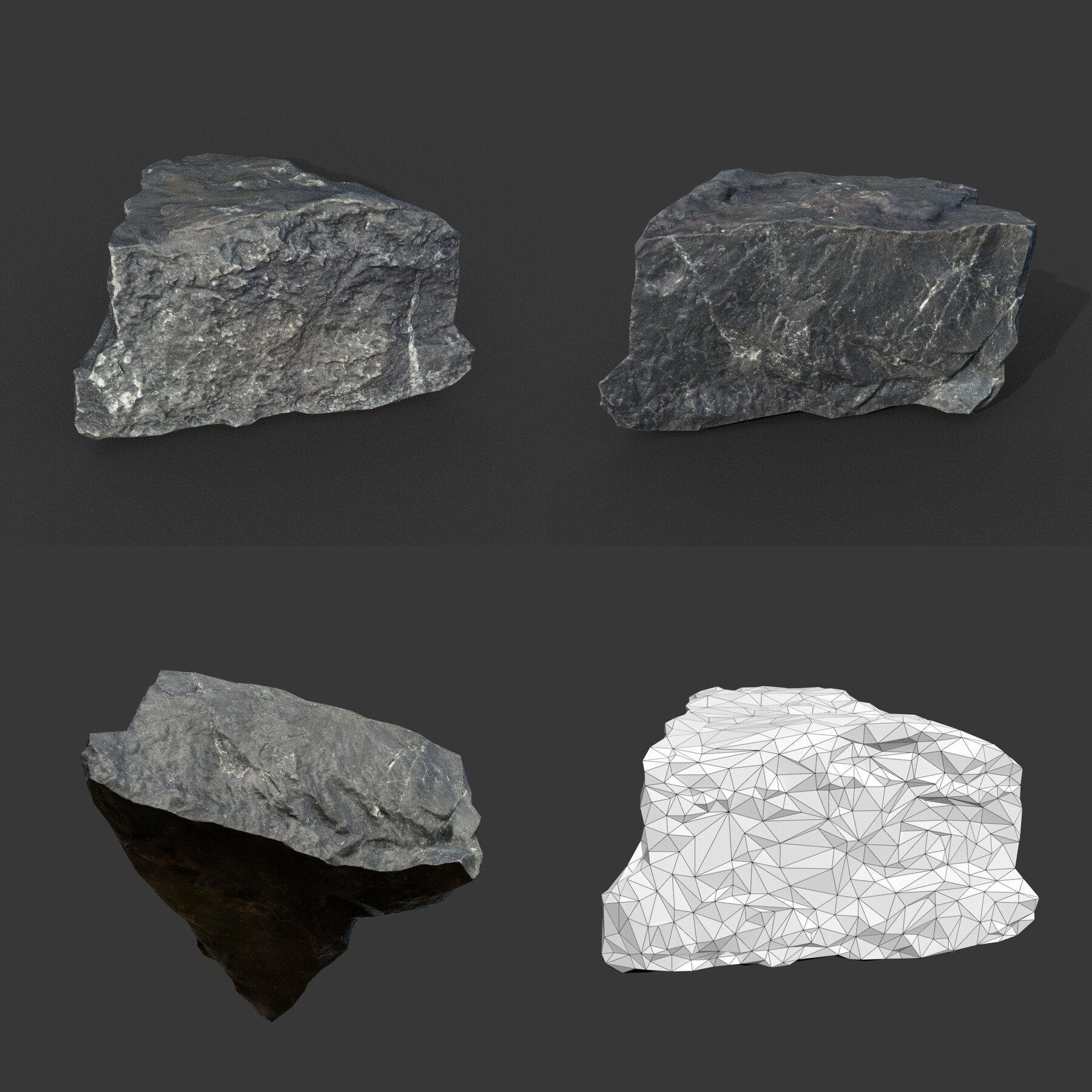 ArtStation - Gray Sharp Rock 220801 Photogrammetry - Ultra HD 16K ...
