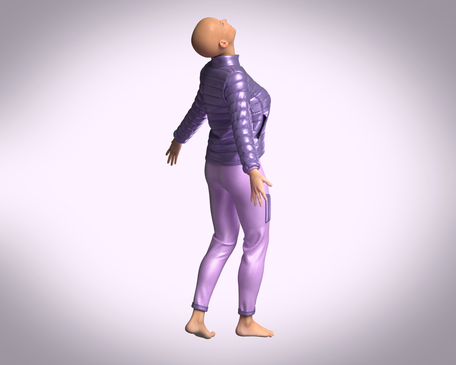 ArtStation - Metaverse-Puffer Jacket with Pant-Outfit | Resources