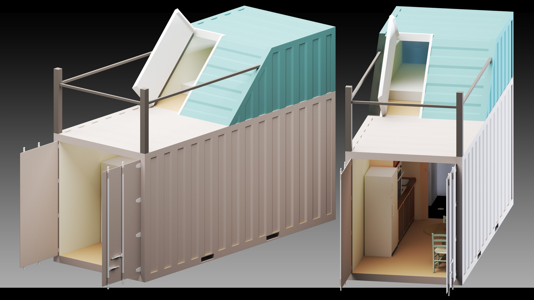 ArtStation - 23 Shipping Containers- Vol 01- High detail 3d models ...