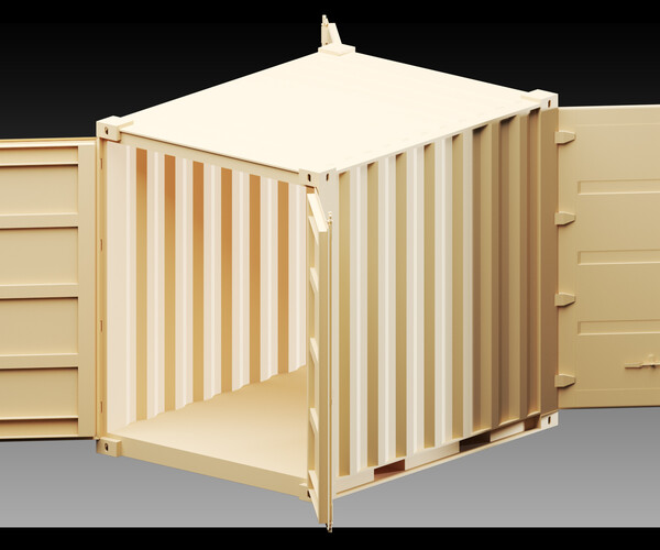 ArtStation - 23 Shipping Containers- Vol 01- High detail 3d models ...