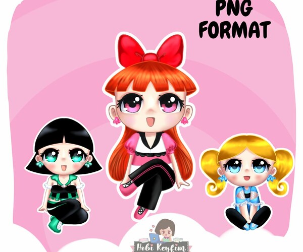 ArtStation - Powerpuff Girls Printable Sticker Sheet, Print and Cut ...