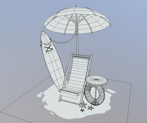 ArtStation - Beach Scene | Game Assets