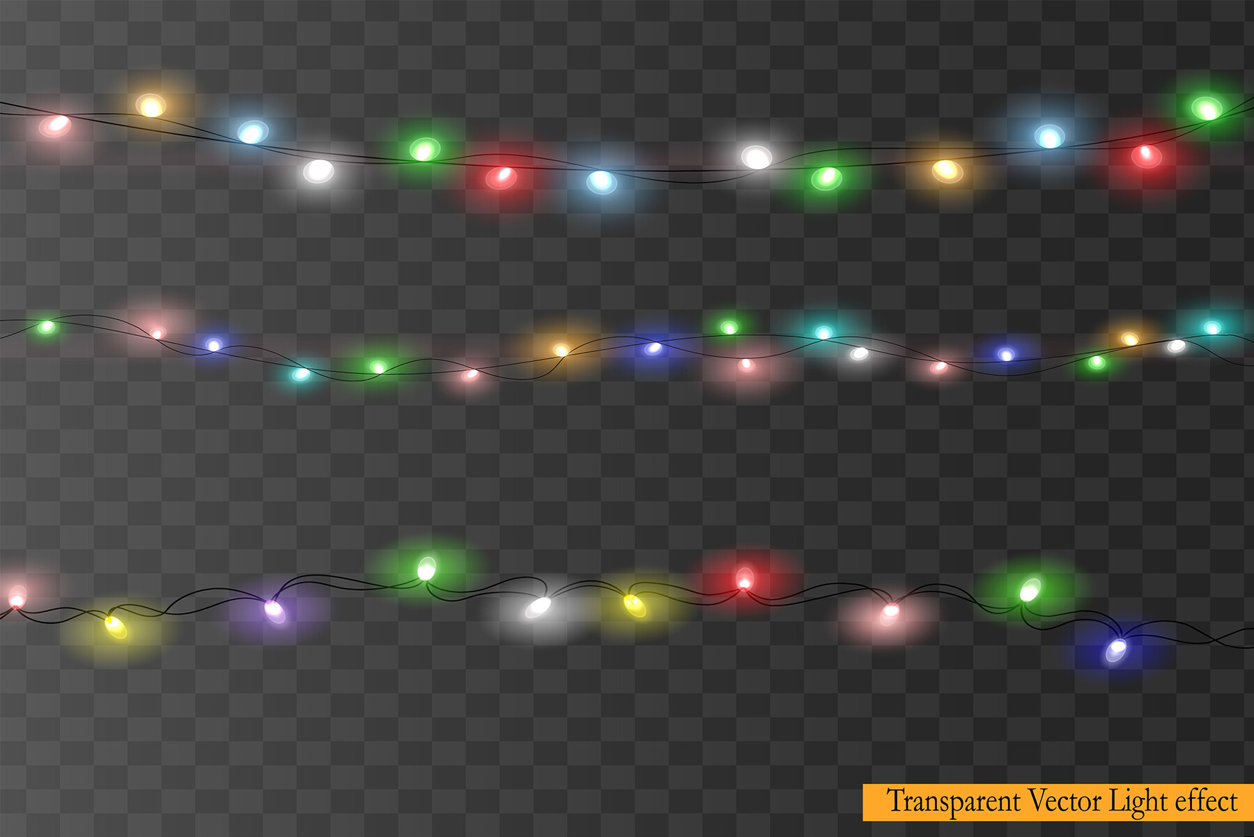 ArtStation - Colored String Lights, EPS Vector file | Artworks