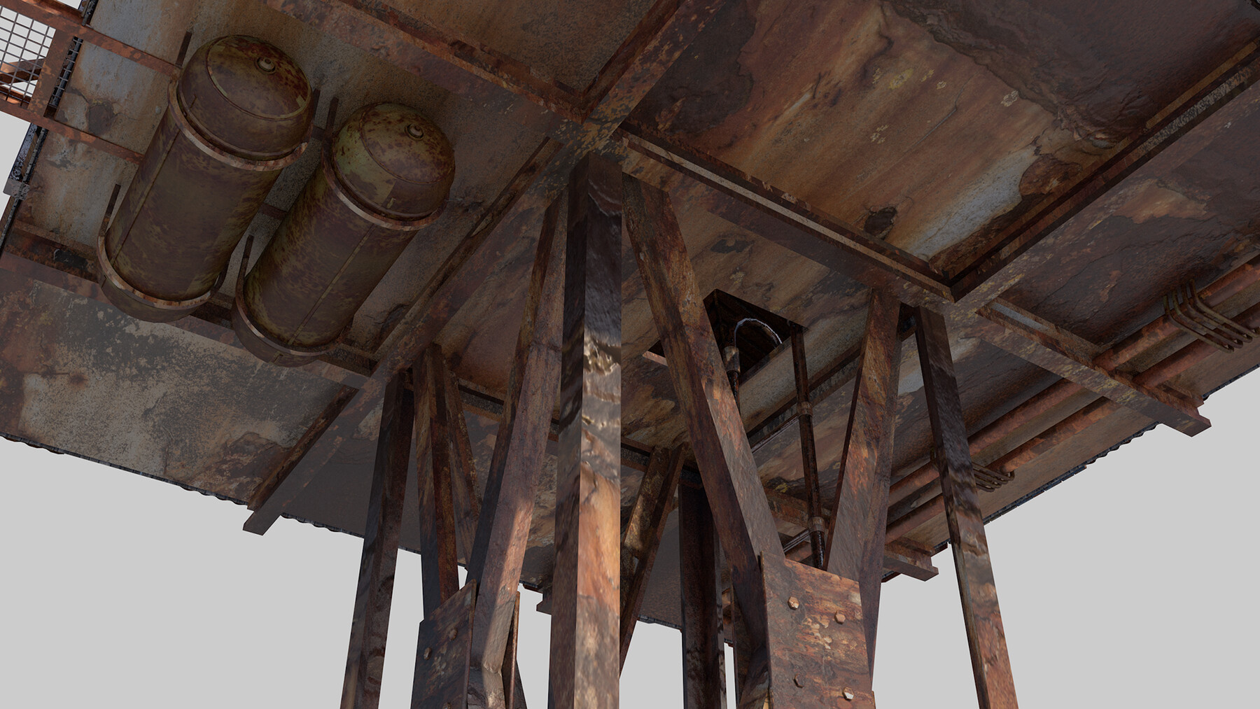 ArtStation - Post-apocalypse Guard Tower 3D model | Game Assets