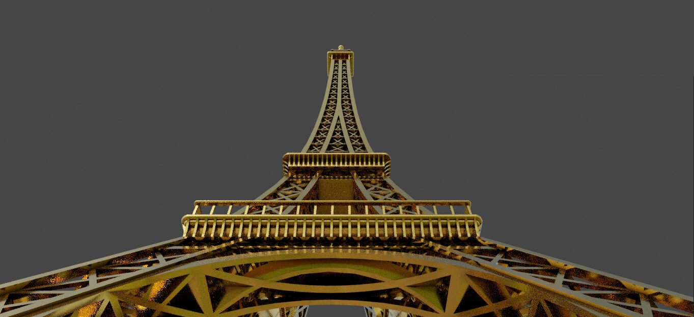 ArtStation - EIFFEL TOWER 3D PRINTABLE AND GAME READY MODEL LOW POLY ...