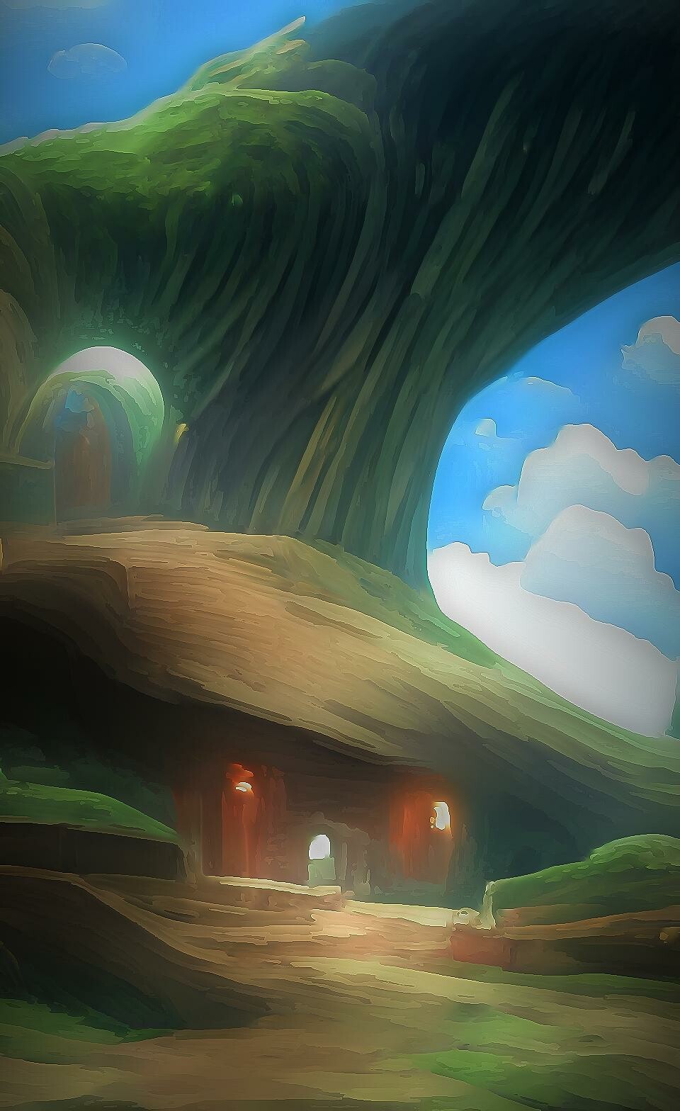 ArtStation - DreamScape Ghibli style 340 jpg background collection ...