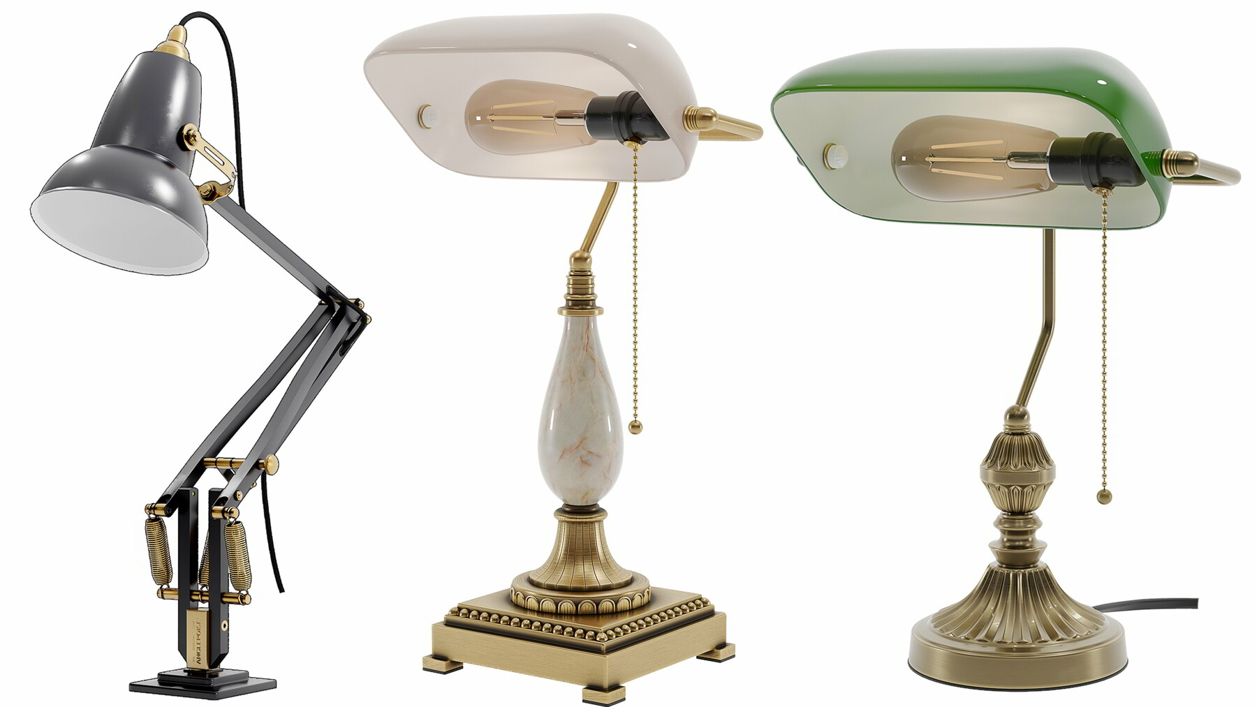 ArtStation - 26_Table_Study_Light_3d model | Resources