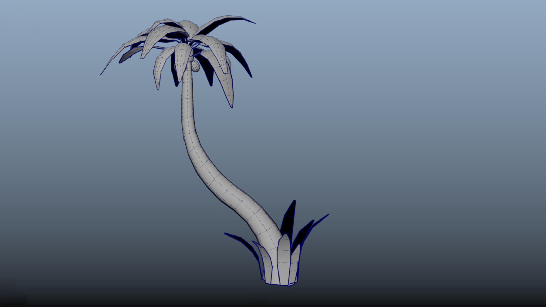 ArtStation - Stylized palm tree PBR game ready Low-poly 3D model ...