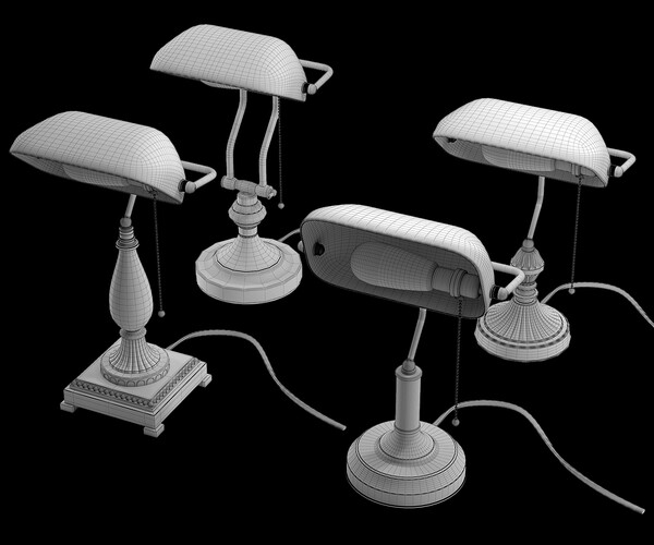 ArtStation - 26_Table_Study_Light_3d model | Resources