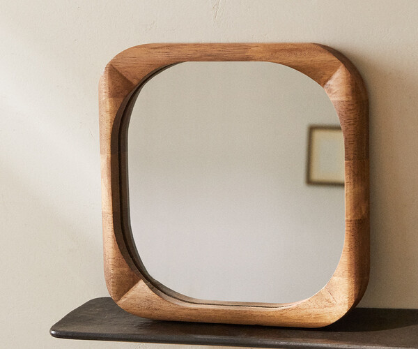 ArtStation - Wood Square Mirror | Resources