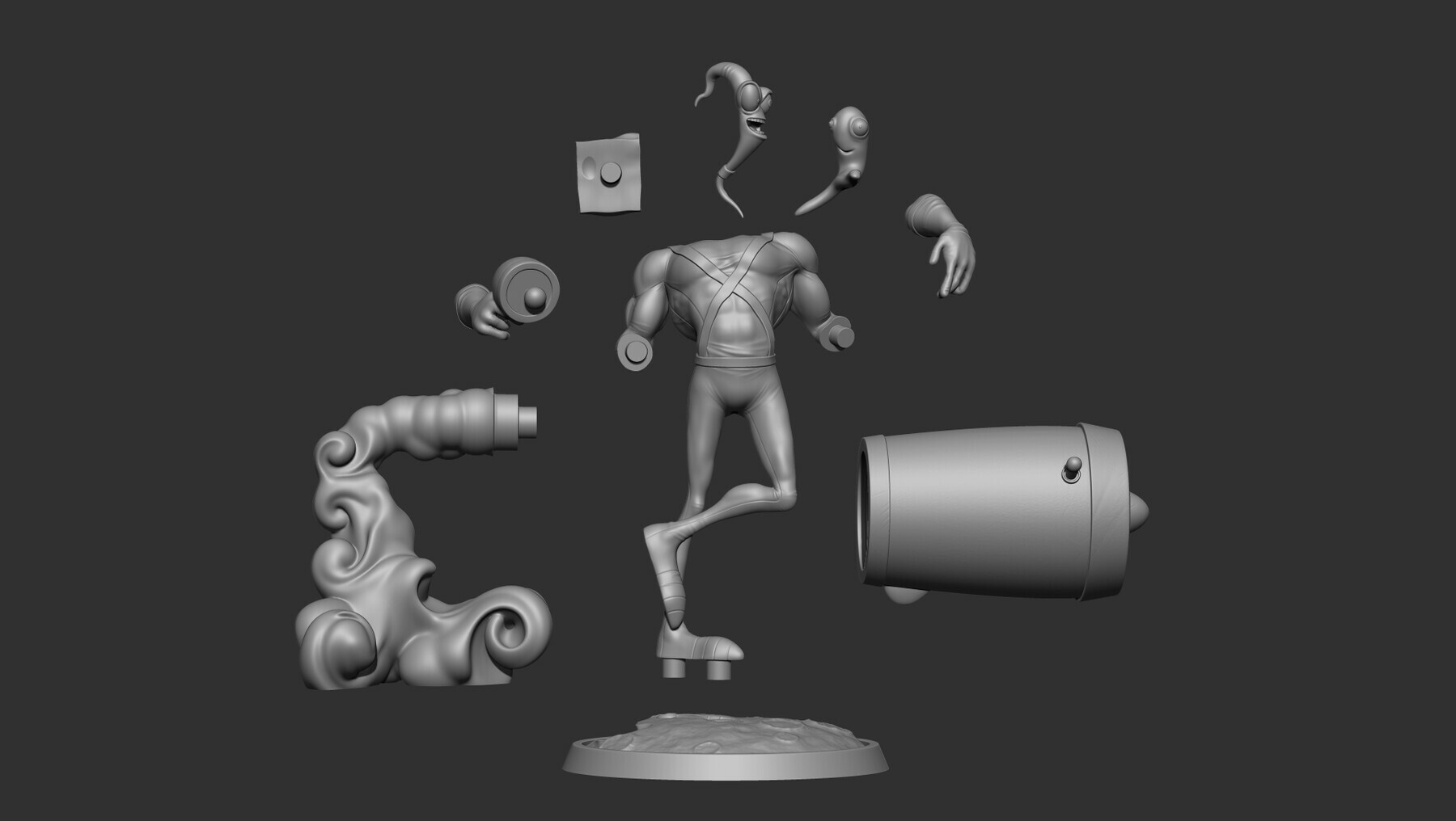 ArtStation - Earthworm Jim fan art STL 3D Print | Resources