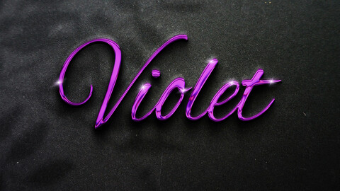 ArtStation - Violet PSD fully editable text effect. Layer style PSD ...