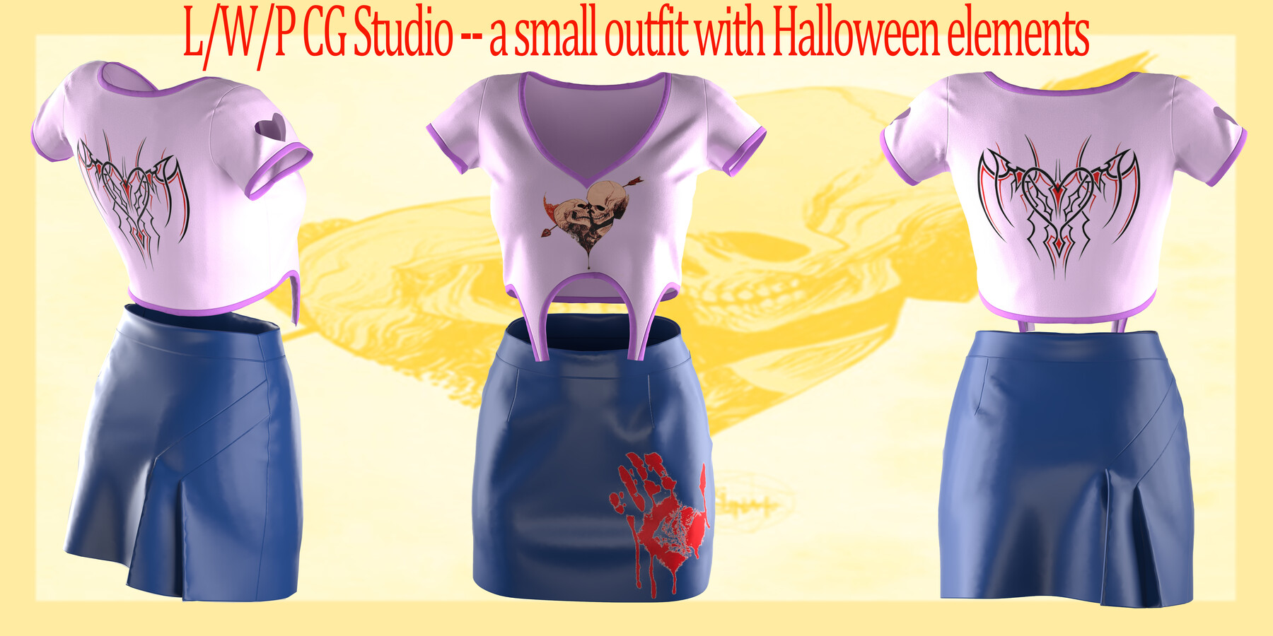 ArtStation - L/w/P CG Studio--a small outfit with Halloween elements ...