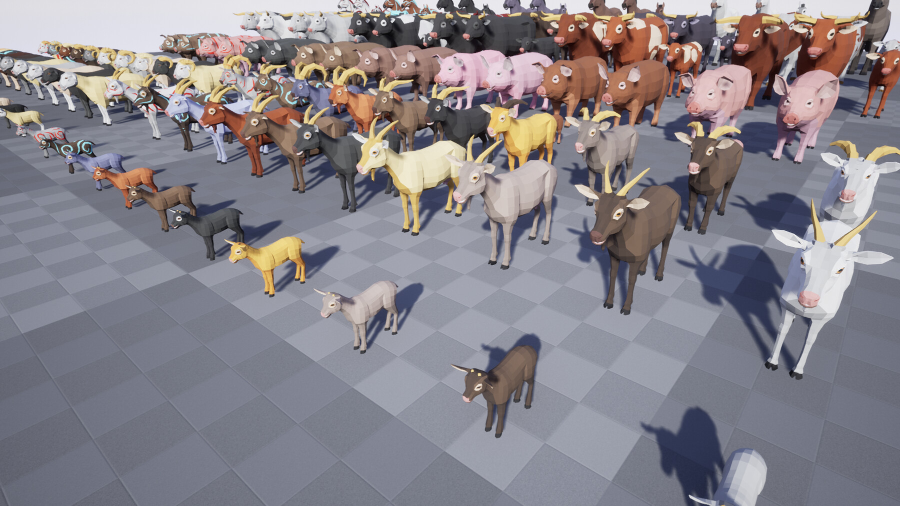 ArtStation - LowPoly Farm Animals | Game Assets
