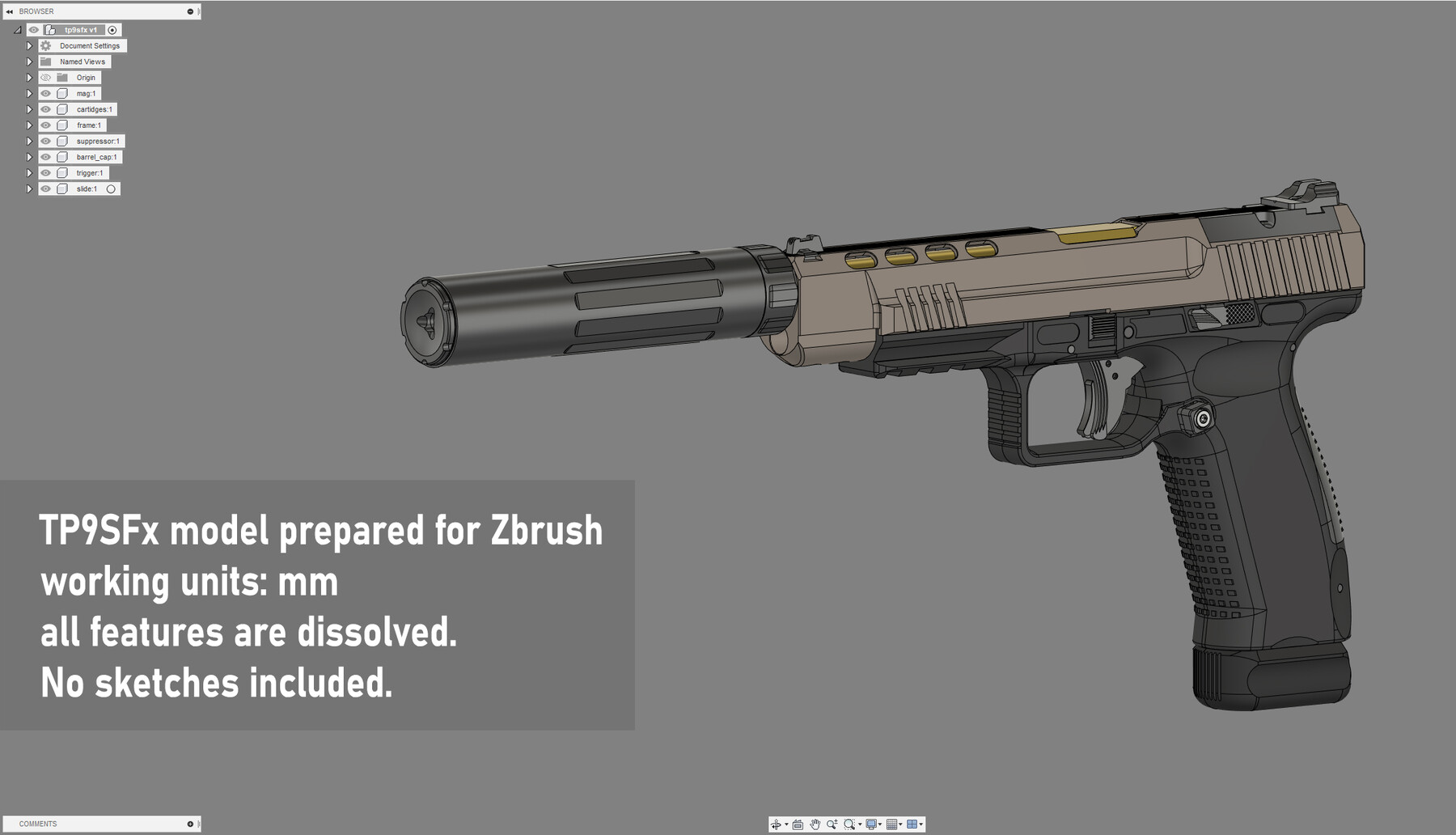 ArtStation - TP9SFx - CAD model | Game Assets