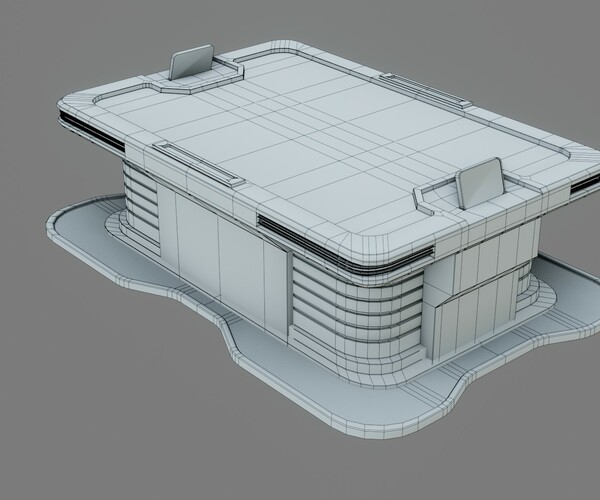 ArtStation - Sci-fi Work Bench - Low poly - PBR - Game ready | Game Assets