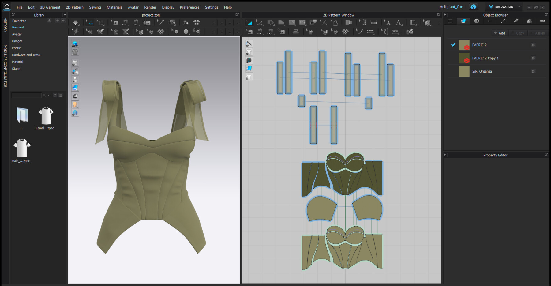 ArtStation - Female Corsets #2. Marvelous Designer / Clo 3D project ...