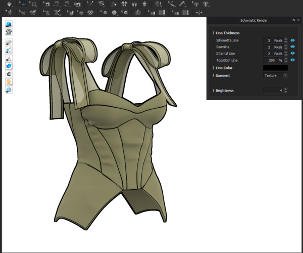 ArtStation - Female Corsets #2. Marvelous Designer / Clo 3D project ...