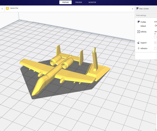 ArtStation - A-10 Thunderbolt 3D print model | Resources