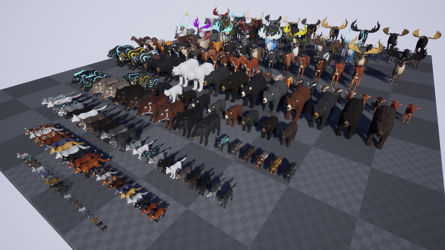 ArtStation - LowPoly Forest Animals pack | Game Assets