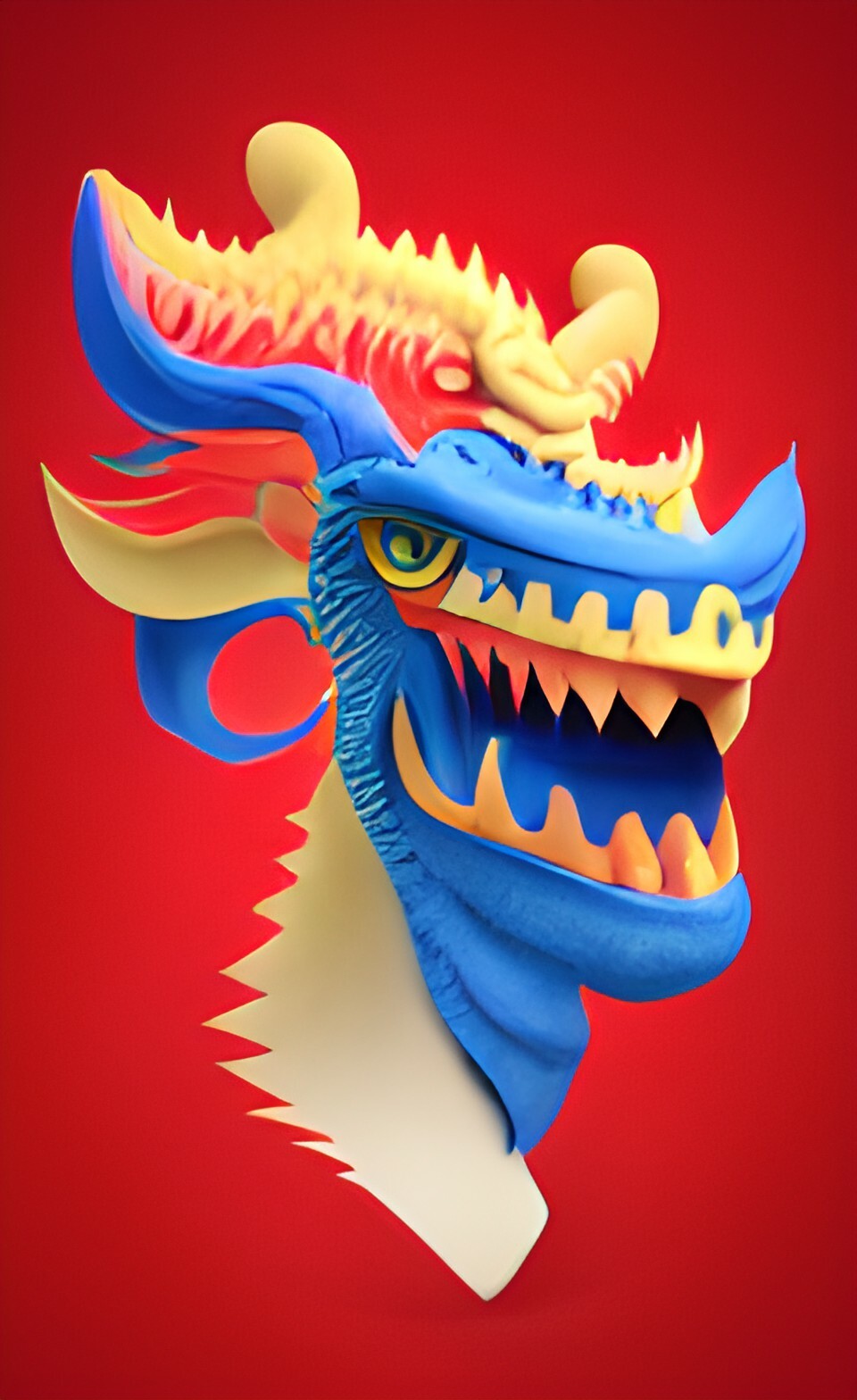 ArtStation - chinese dragon mask Imoogi 1k image pack | Artworks