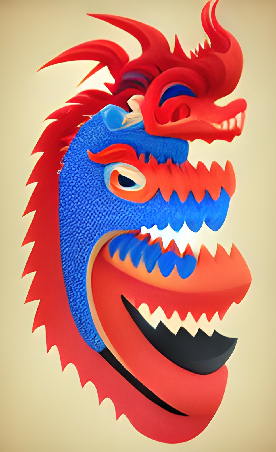 ArtStation - chinese dragon mask Imoogi 1k image pack | Artworks