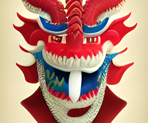 ArtStation - chinese dragon mask Imoogi 1k image pack | Artworks