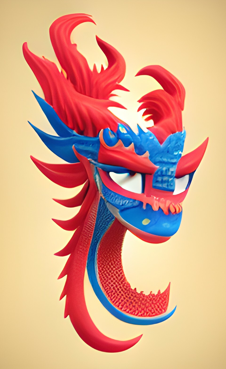 ArtStation - chinese dragon mask Imoogi 1k image pack | Artworks