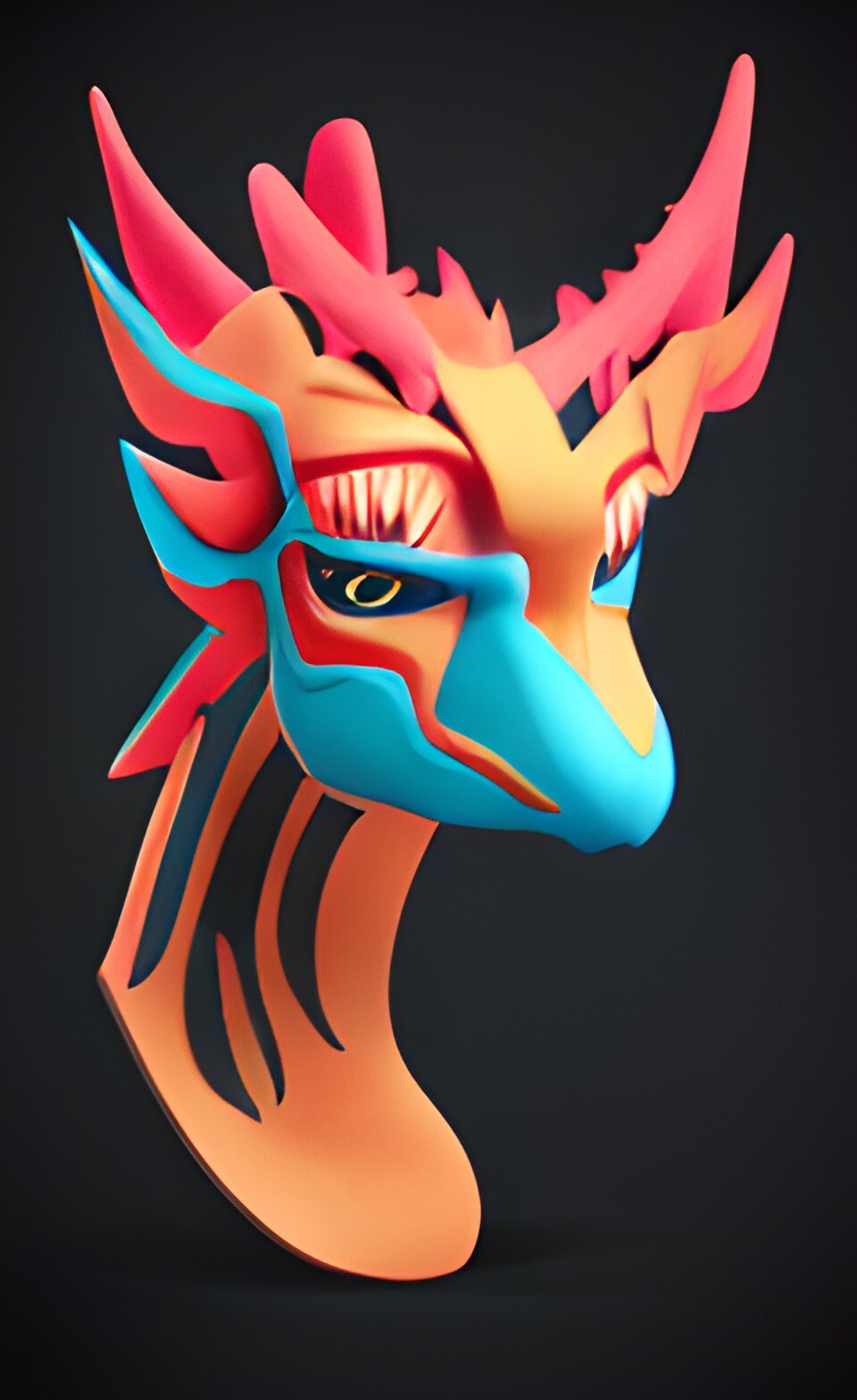 ArtStation - chinese dragon mask Imoogi 1k image pack | Artworks