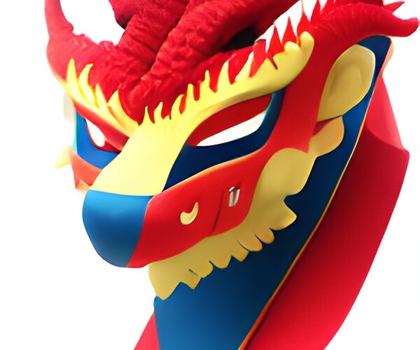 ArtStation - chinese dragon mask Imoogi 1k image pack | Artworks