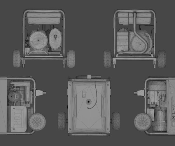 ArtStation - Mobile Generator Game Ready PBR Low-poly 3D model | Game ...