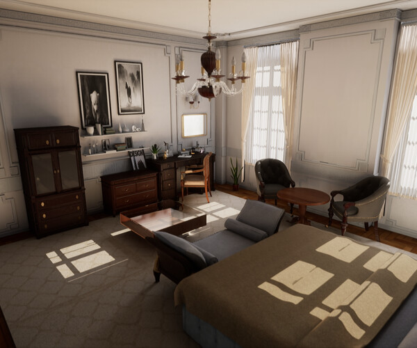 ArtStation - Hotel Room | Game Assets