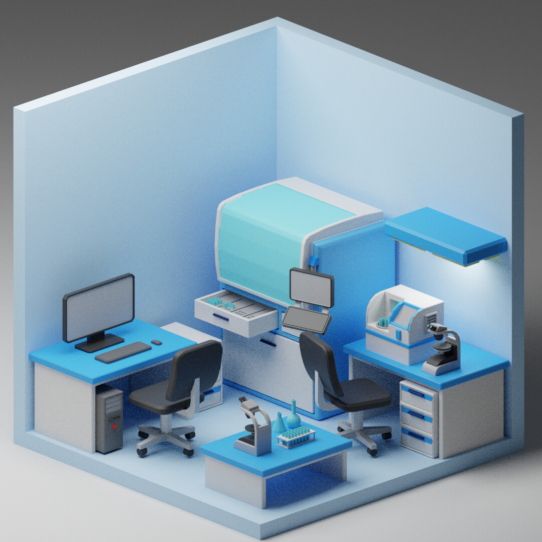 ArtStation - low poly interior Low-poly 3D model | Game Assets