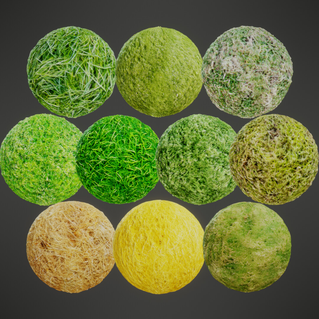 ArtStation - 100 PBR Grass Textures Bundle | Game Assets