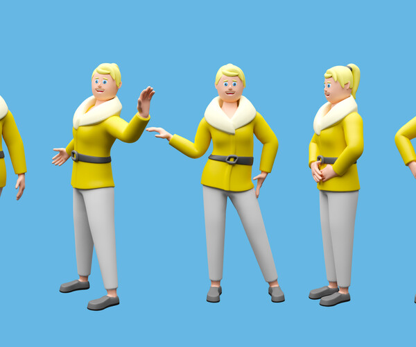 ArtStation - Cartoon characters 2 Low-poly 3D model | Game Assets