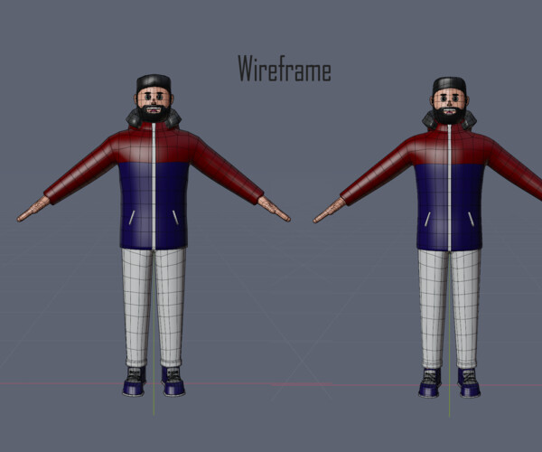 ArtStation - Cartoon characters 2 Low-poly 3D model | Game Assets